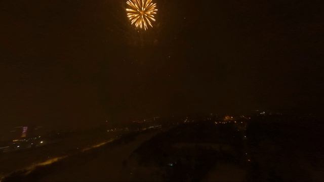 Новогодний салют #FPV Съёмка