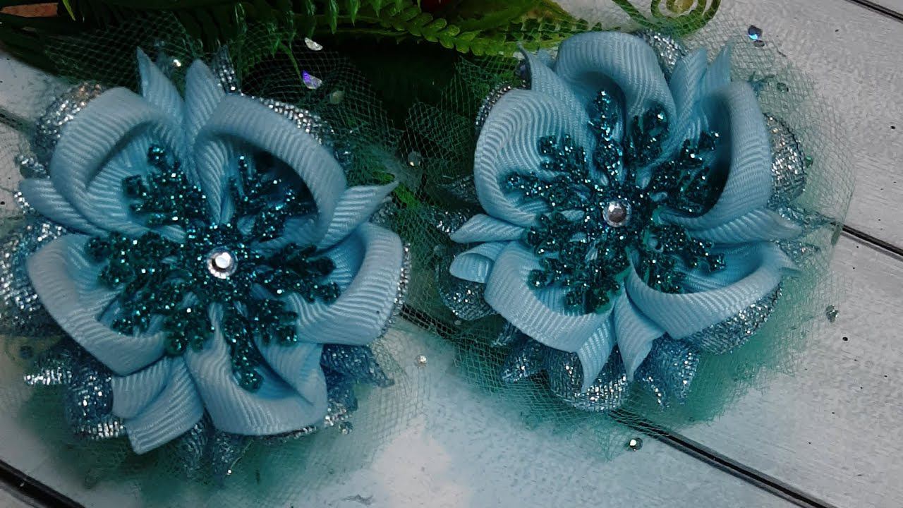 МК. Нарядные малышки для Нового года из широкой ленты.