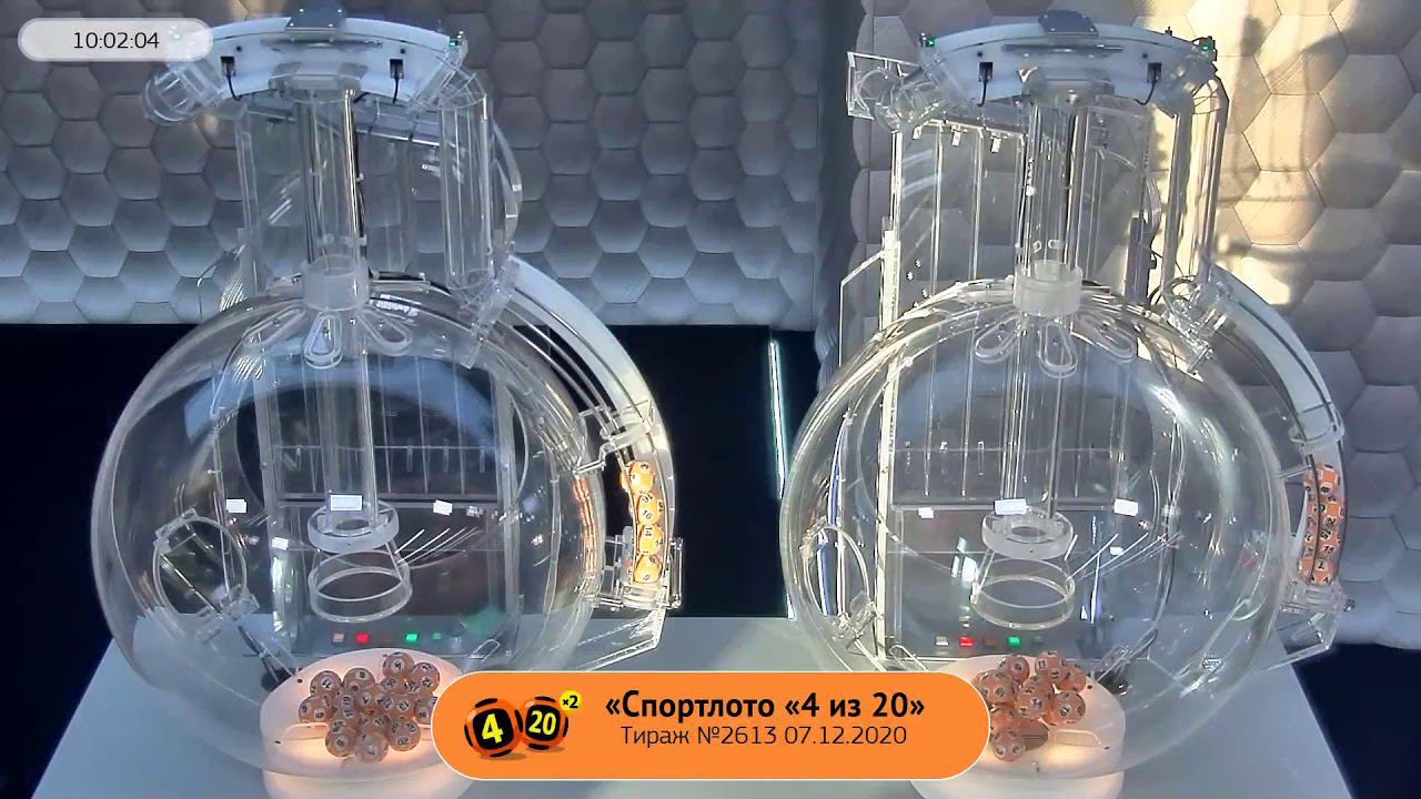 Столото представляет | Лотерея «Спортлото «4 из 20». Тираж № 2613  от 07.12.2020 г.