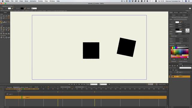 02-2 - Анимация, быстрый 🚀 старт. MoHo Tutorial #2.2 animation