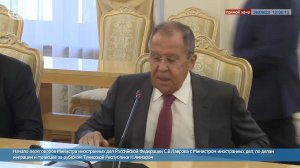 🔴 #ПрямойЭфир: Начало переговоров С.В.Лаврова с главой МИД Туниса Н.Аммаром
