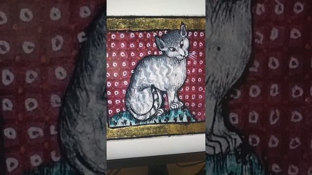 How cats were painted in medieval times