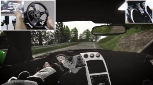 Drifting SINGLE Turbo APPLE Green Z | (4k) Ultra Graphics - Assetto Corsa w/900° Steering Wheel