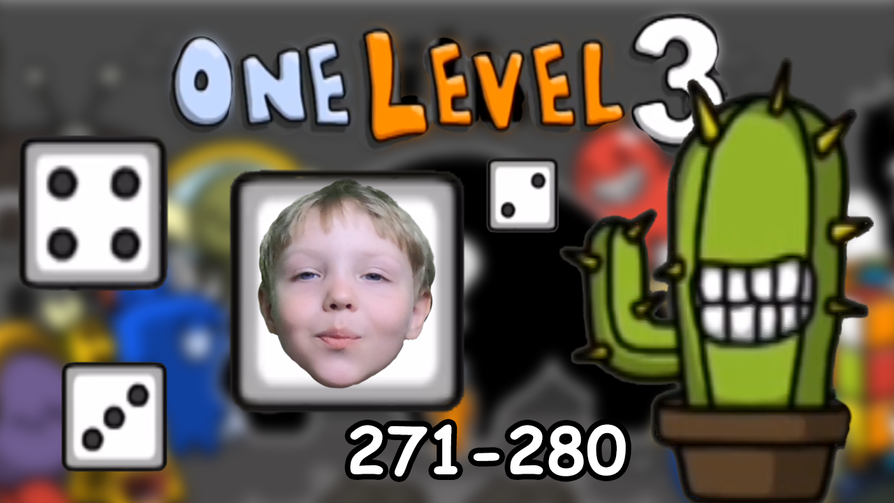 #28 Побег стикмена из тюрьмы! One Level 3! Босс Кактус! Уровни 271-280
