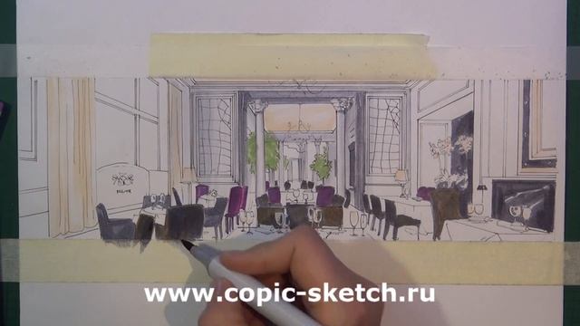 интерьерный скетчинг _ общ.пространства _ №3 __ interior sketching _ public spaces _ №3.mp4