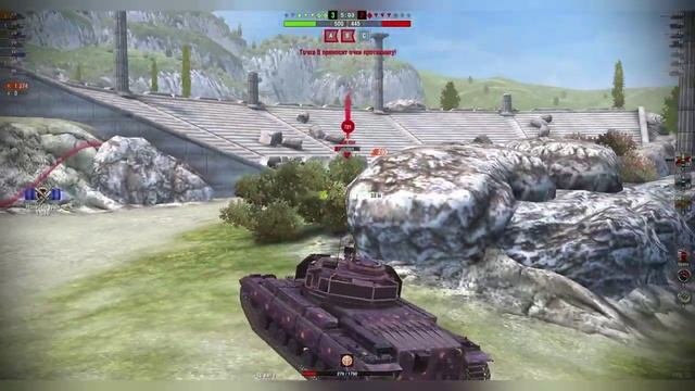 Воин.Caernarvon Action X.Карта Эллада.World of Tanks Blitz.