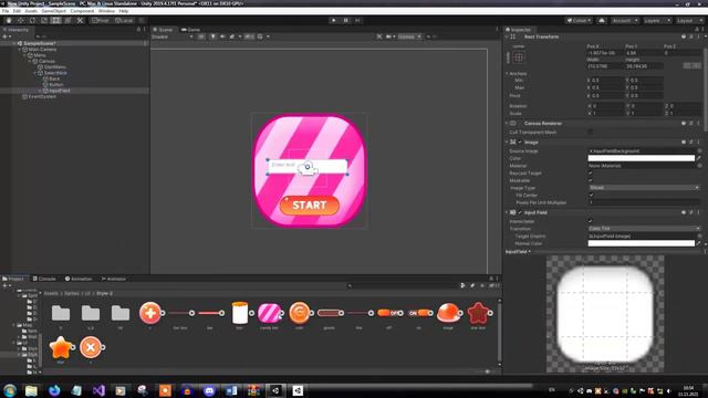Unity - How To - Make - Platformer - 4 - UI - Input dialog