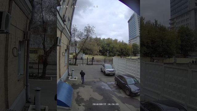 Пример дневной уличной записи видеокамеры LTV C