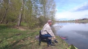 И снова рыбалка на фидер. Улов: карась, плотва, уклейка.