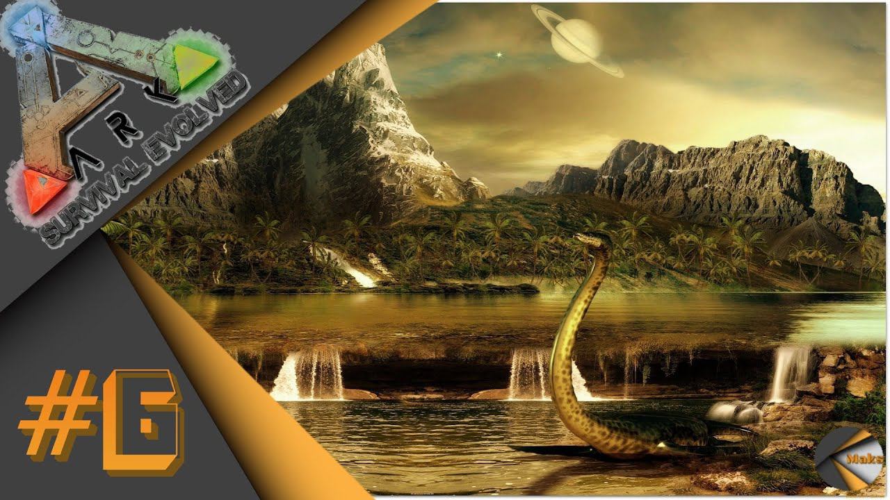 ARK Survival Evolved - Рагнарек #6 - Первое выживание с динозаврами.