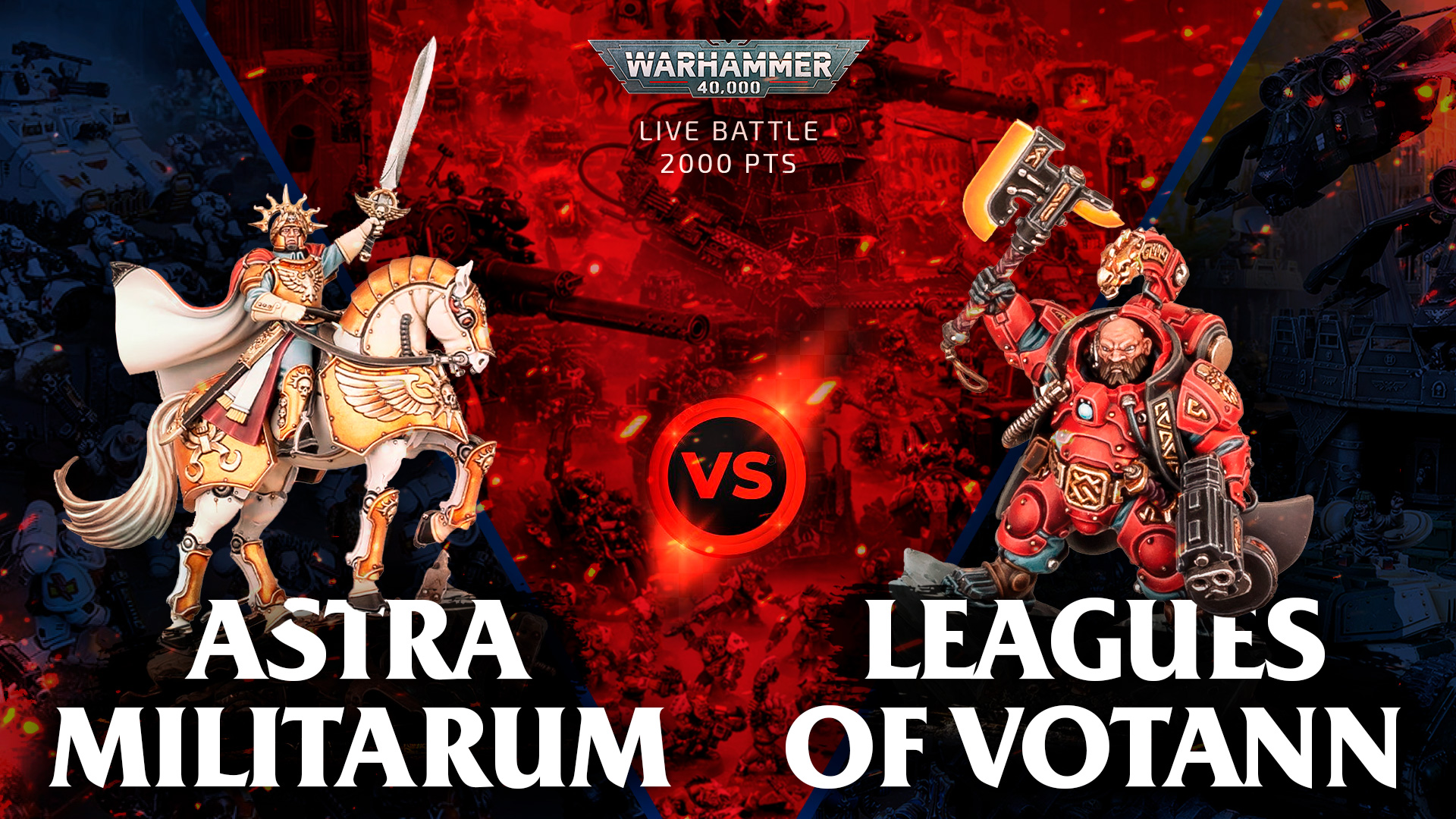 ASTRA MILITARUM vs LEAGUES OF VOTANN // Live! Battle 2000 pts // Настольный Warhammer 40000