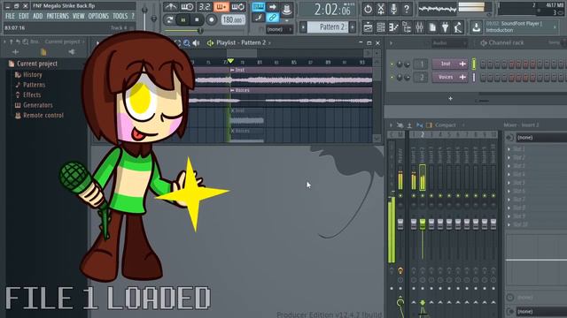 FNF Undertale | Chara sprite V2 showcase (MSB by Rishimazza ...