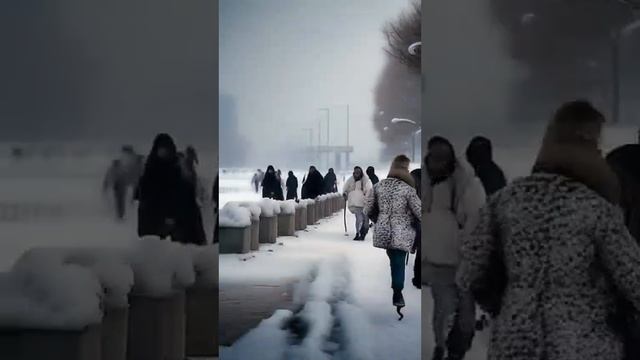 Саундтрек к зиме | Песня "ХОЛОД" | Визуализация от нейросети #fredrize #зима #декабрь #холод
