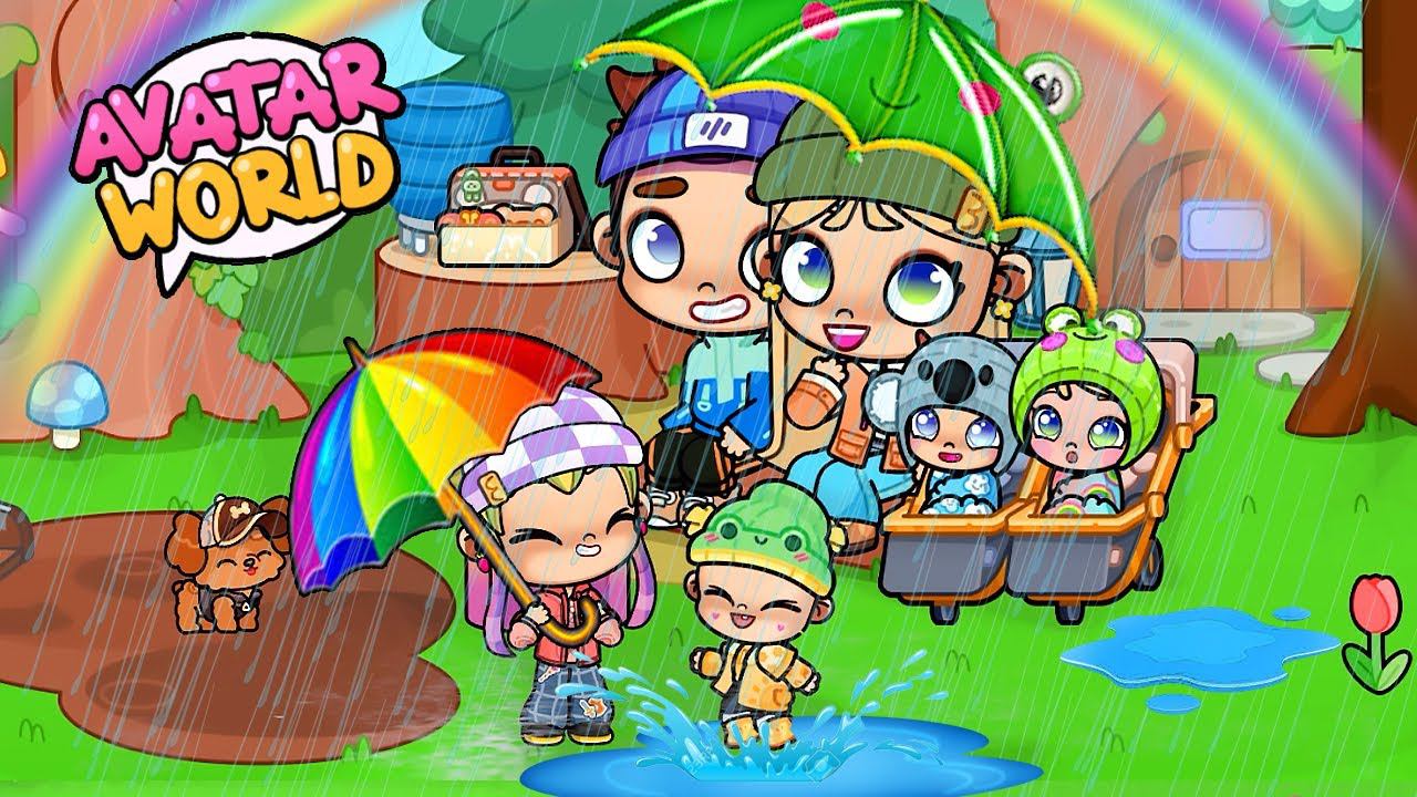 ДОЖДЛИВАЯ ПОГОДА ☂В AVATAR WORLD - ПРОГУЛКА ПОД ЗОНТОМ ИСТОРИЯ РУТИНА ...