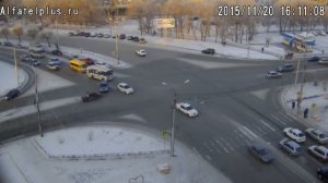 ДТП Абакан - ЗАГС - Перекресток Д.Народов и Щетинкина 20.11.2015