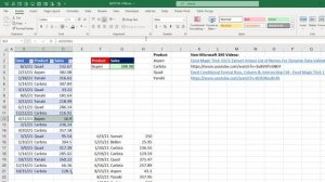 SUMIFS with Dynamic Data Validation List & Conditional Formatting for Row. Excel Magic Trick 1739