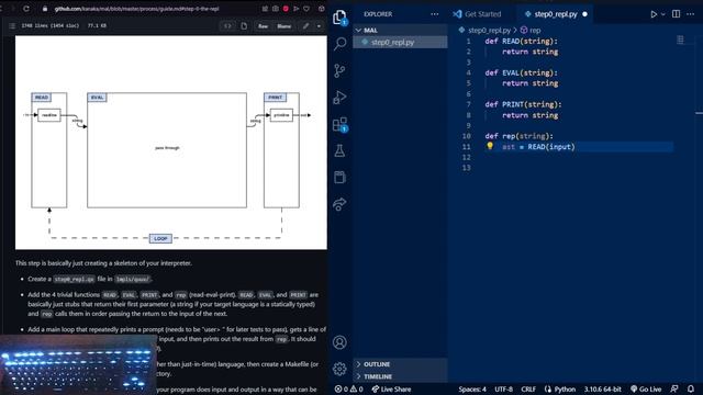Mal - Make a lisp in python | Step 0 – смотреть онлайн видео от Магия Python в хорошем качестве ...