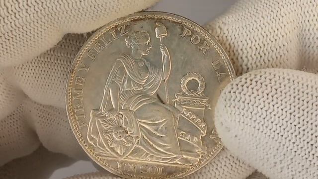 Перу 1 соль, 1915 года.