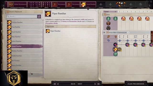 Pathfinder: WotR - Hex Channeler Witch Starting Build - Beginner's ...