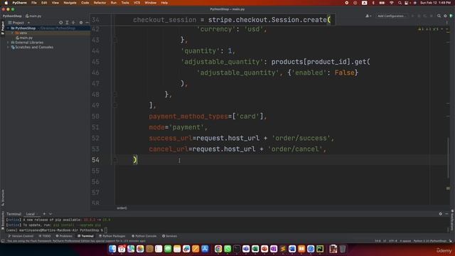 5 - Using Stripe for Application API Payments - 20 - Add Orders to Your Stripe Application