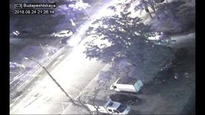 24.08.2018, ДТП ул.Будапештская 48 (въезд во двор)