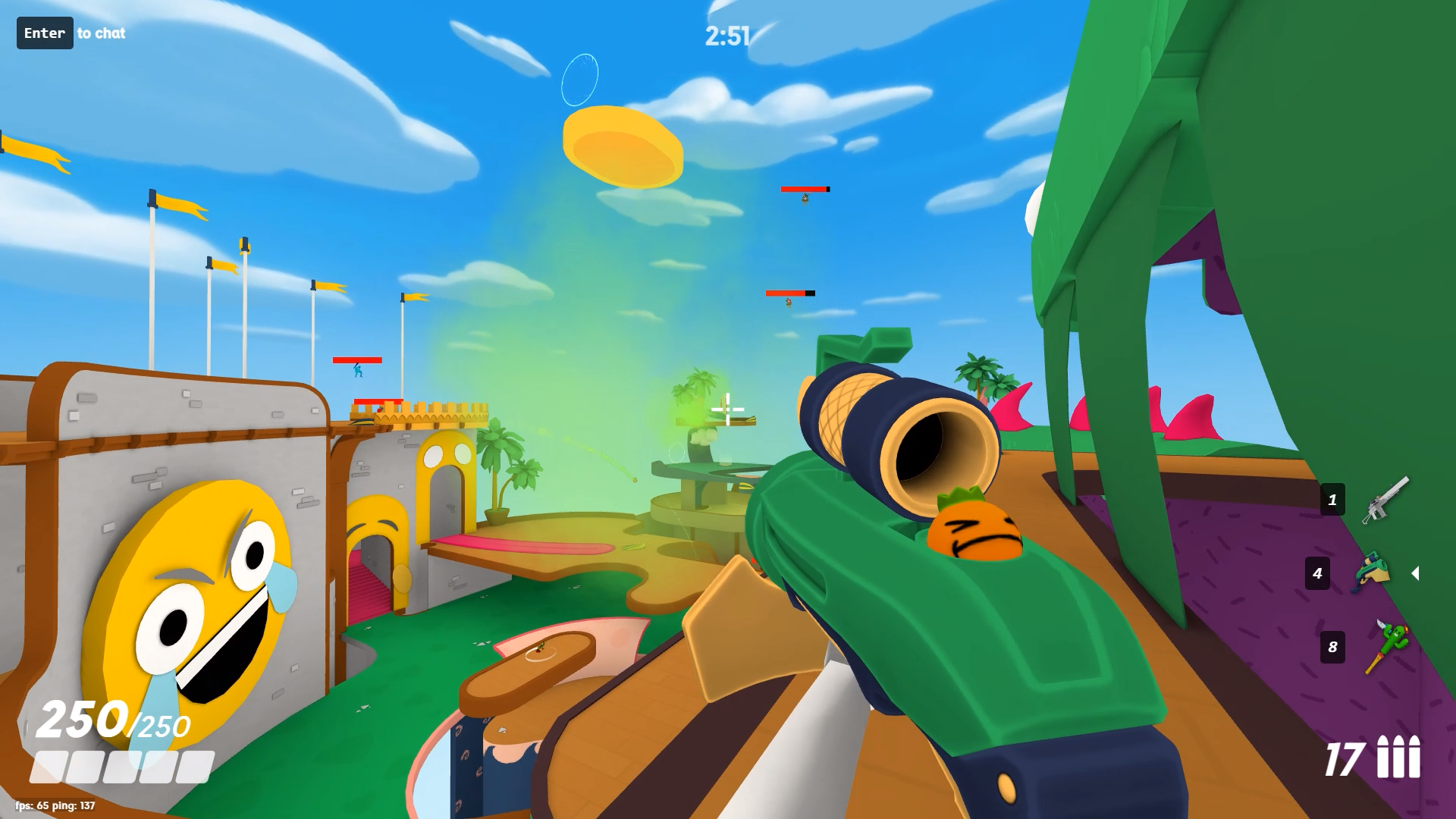 Геймплей LOLShot.io браузерный шутер от первого лица. Часть 02