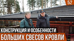 Большие свесы кровли. Конструкция, особенности и преимущества на примере дома в стиле Райт.