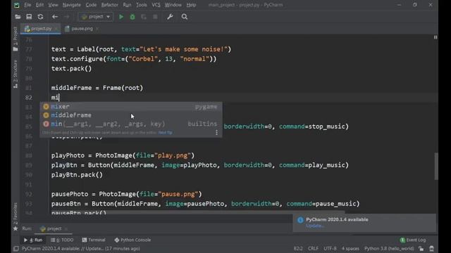 Mp3 Player in Tkinter - Part 11 - Using grid manager frames and padding ...