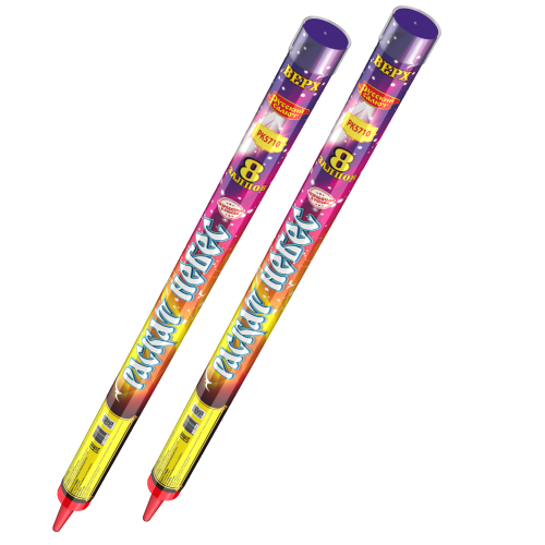 Римская свеча Раскат небес 1,25" х 8 РК5710 Русский салют | Пиромаркет