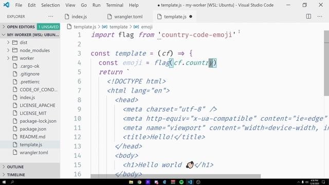 7. Render Cloudflare Region Data for a Request Using request.cf