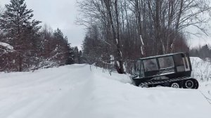 Самодельный гусеничный вездеход..mp4