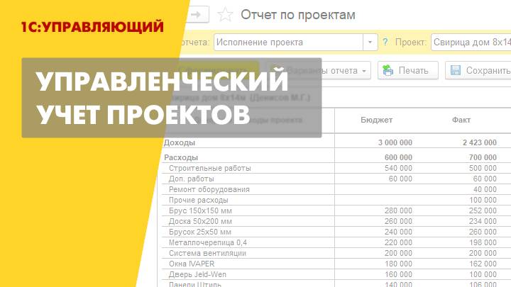 Управленческий учет проектов