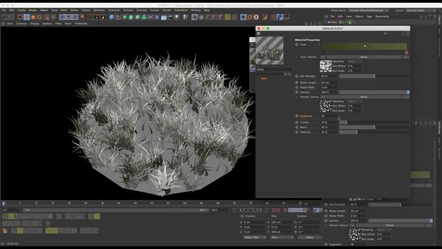 Трава в Cinema4D