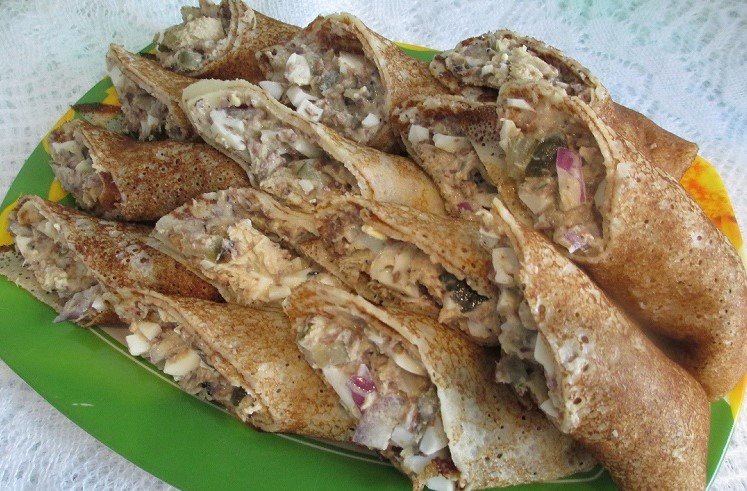Блинчики фаршированные