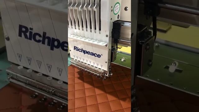 How to do position embroidery on punched and stitched PVC Leather ?