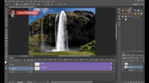 Photoshop still photo animation Hindi,  फोटो में गिरते पानी का एनीमेशन बनायें