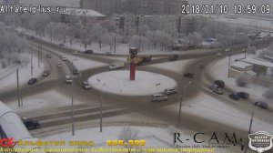 ДТП. Абакан. Кольцо на Трудовой. 10.01.2018
