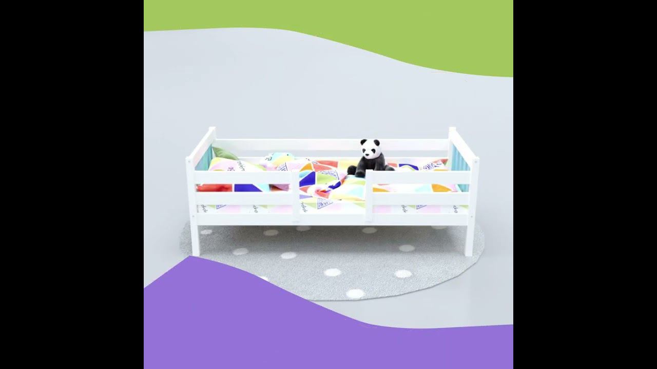 Кровать одноярусная Савушка-08 (голубая) 90х200