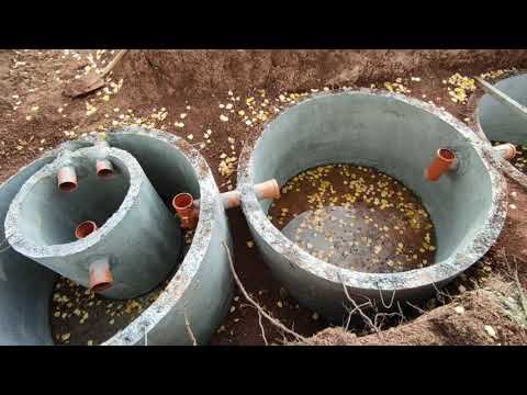 Сэптик для дома и бани из бетонных колец