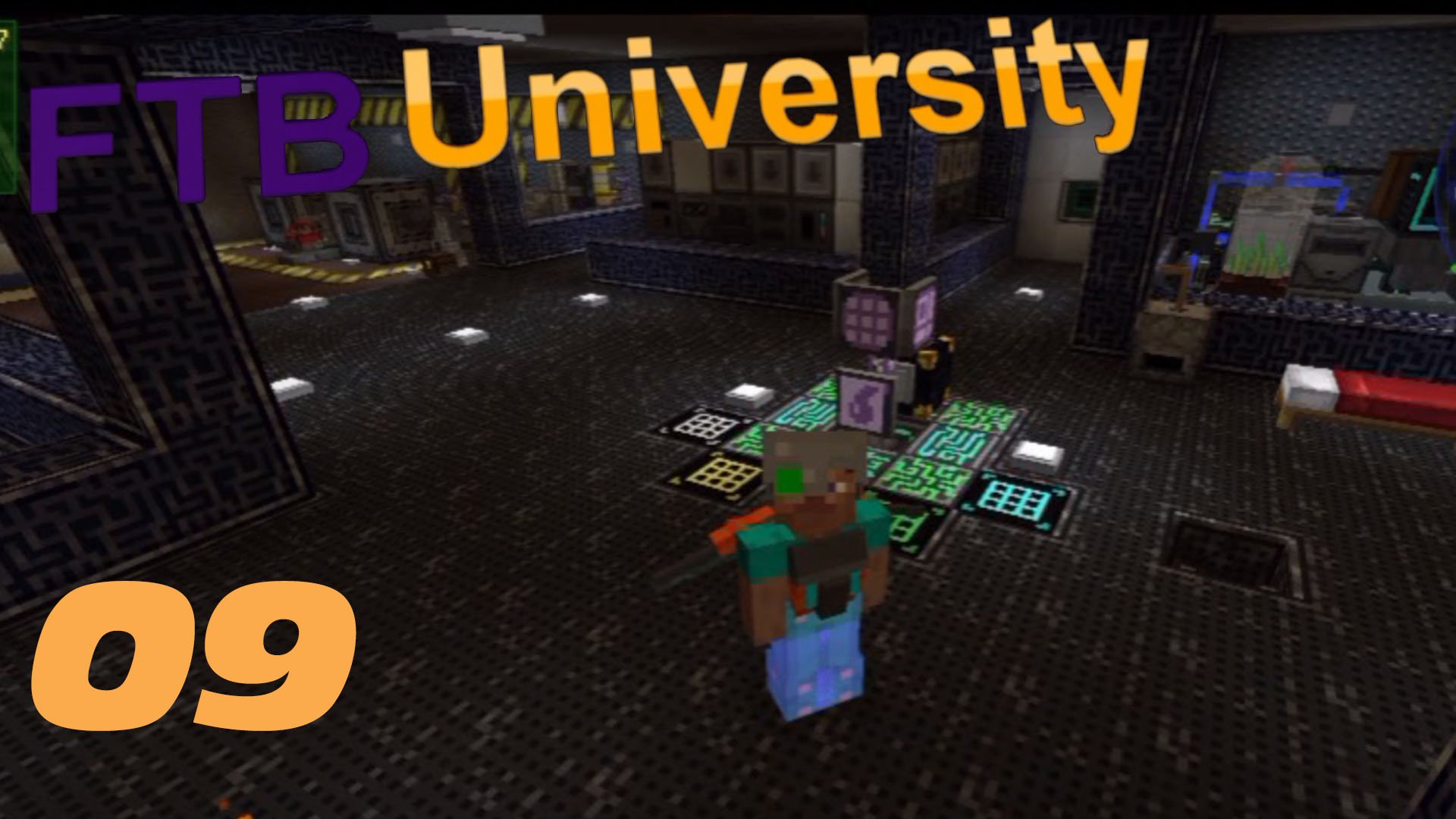 FTB University Lp Ep #9 Pneumatic helmet, поход в адскую крепость и начало Extended crafting