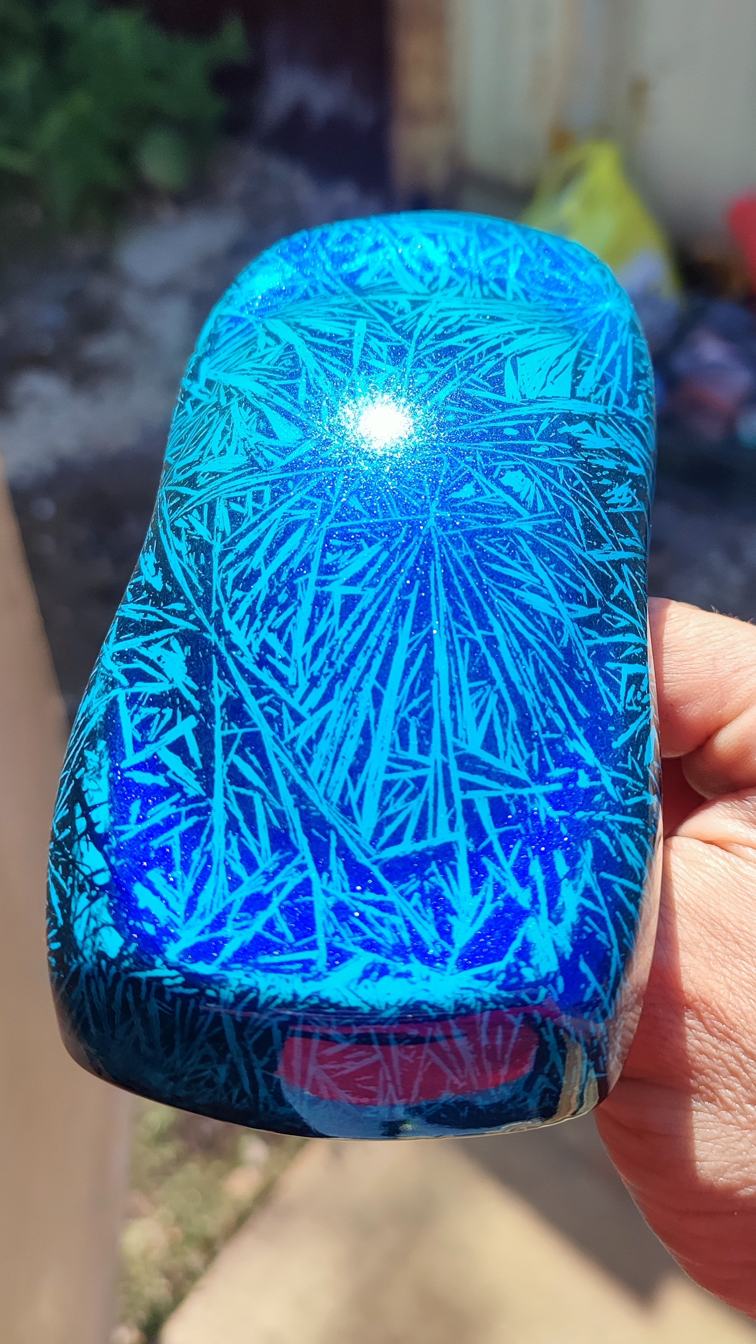 Образец краски с кристаллическим эфектом