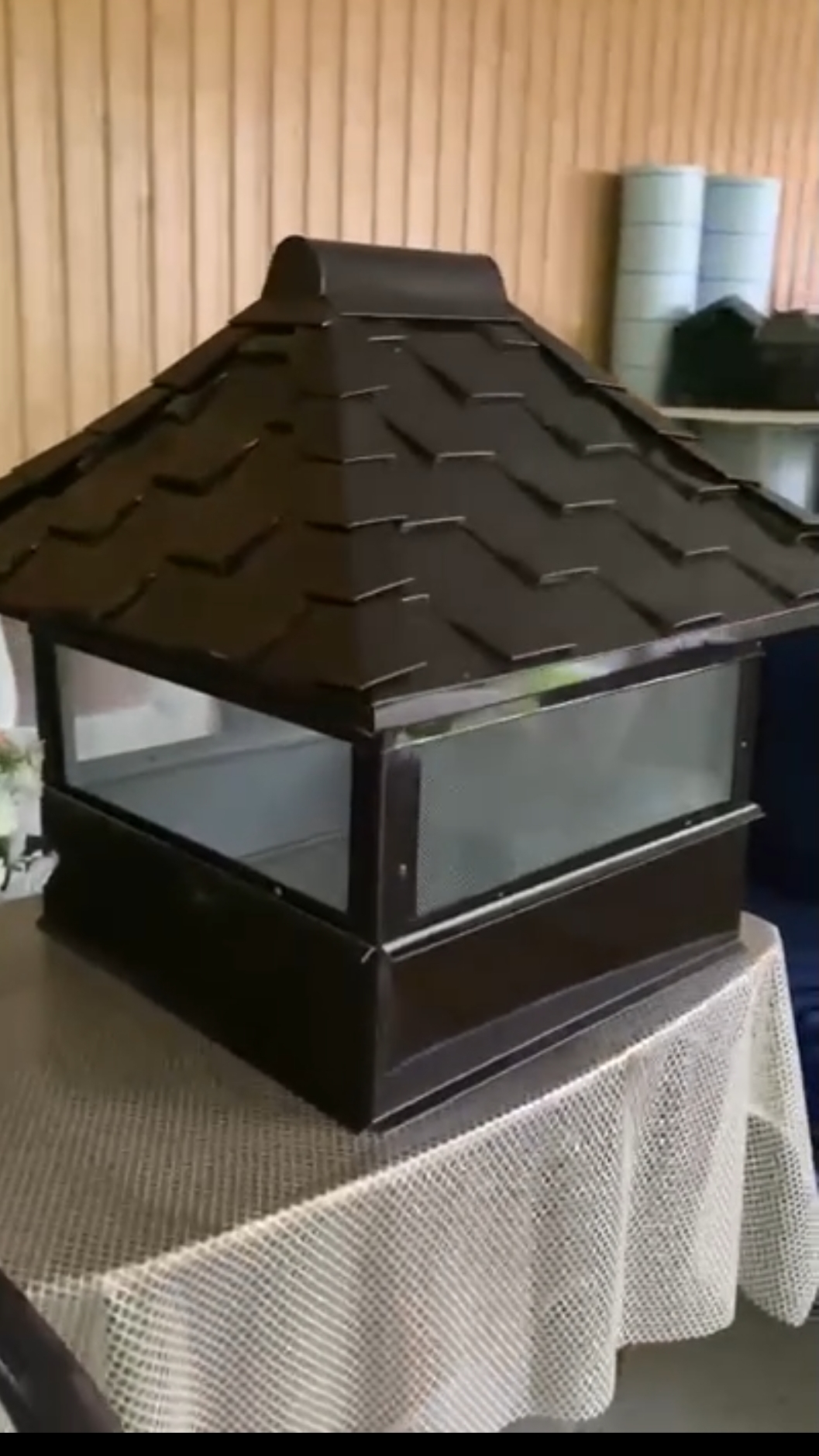 Жестяные работы. Колпак на дымоход..