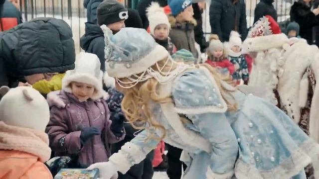 Новогодний экспресс в жилых комплексах Унистрой, январь 2019г