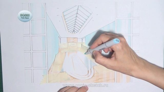интерьерный скетчинг _ жилые пространства _ №1 __ interior sketching _ living spaces _ №1.mp4