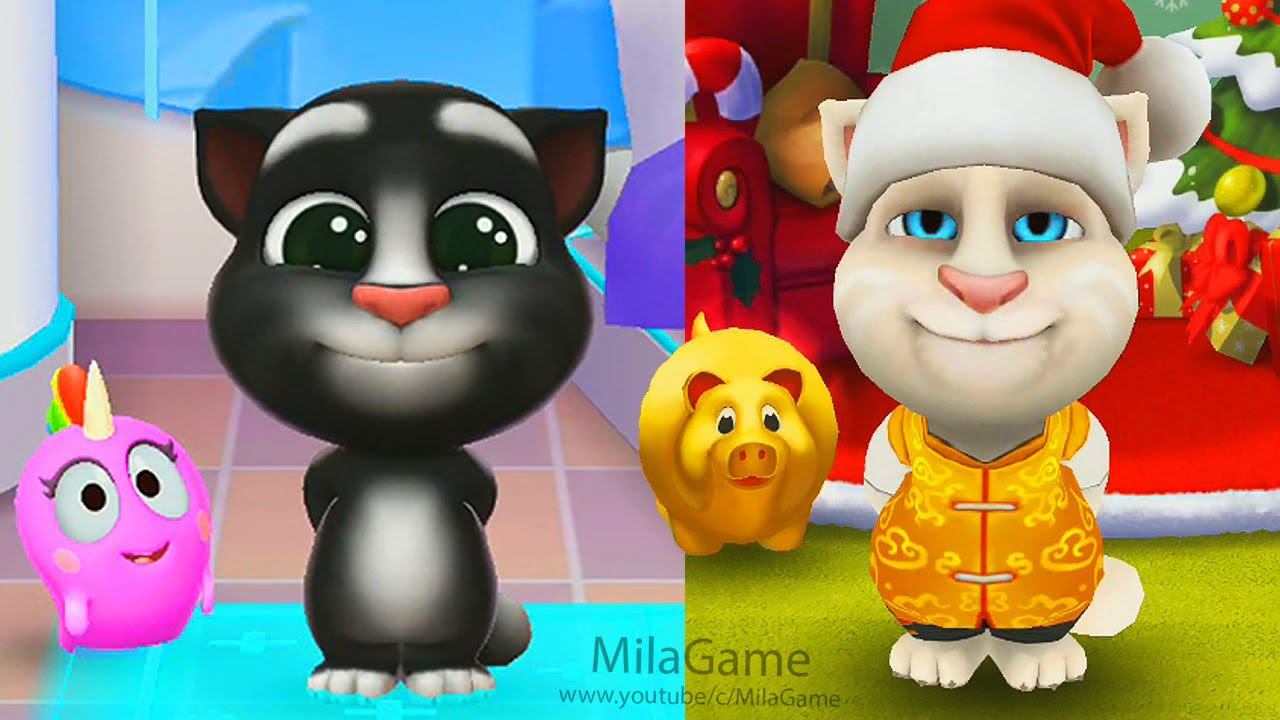 МОЙ ГОВОРЯЩИЙ ТОМ 2 #60 друзья Анджела Ухаживаем за питомцем #Том_2 # ...