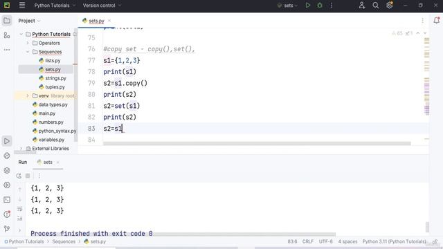 Day 10 - 13 - Python Set Set Items Access Items Add Items Remove Items Join Two Sets