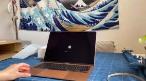 Unboxing new MacBook air gold (M1, Nov 2020)