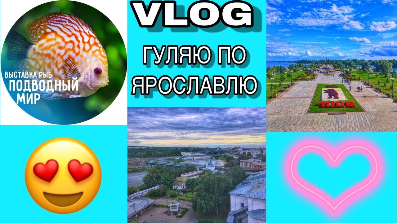VLOG:4 Выставка рыб "Подводный мир"/Гуляю по Ярославлю/Поднялась на Звонницу/04.07.2019год