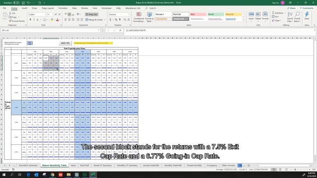 17 - ARGUS Excel Model - Sensitivity Table – смотреть онлайн видео от ...