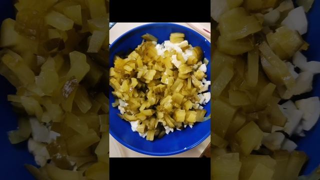 Салатик из куриных сердечек #готовимдома #готовим #быстро #вкусно #недорого #еда #салат #обед #ужин